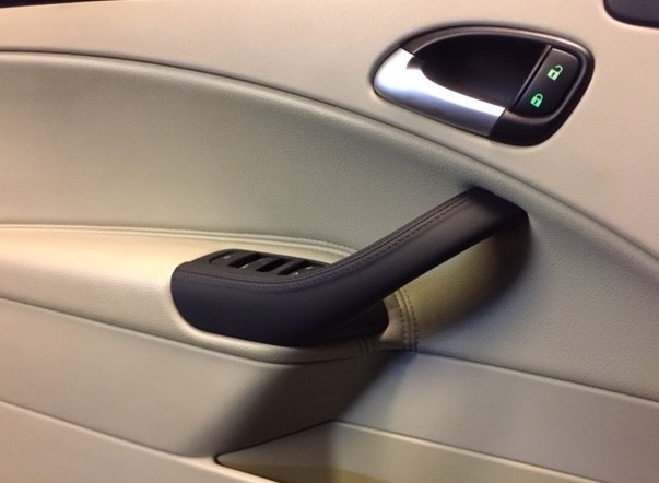 Leather doors handles covers kit for saab 9.3 CV 2004-2012 - SAAB spare ...